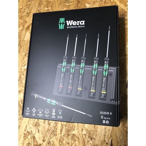 有鉗人工具 德國 Wera 20356 A 精密電子十字 一字起子組6支裝新版（附收納架）（有現貨24小時內出貨） 蝦皮購物