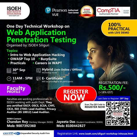 Isoeh Siliguri On Linkedin Wapt Penetrationtesting Workshop Ethicalhacking…