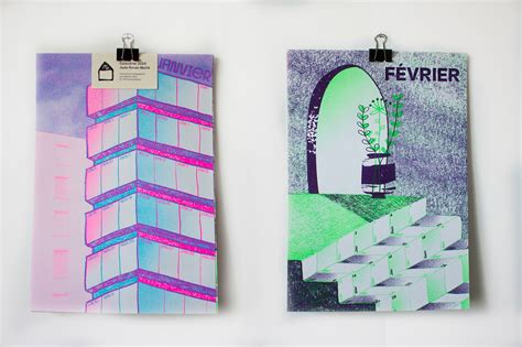 Mural Calendar Risography On Behance