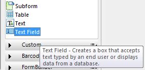 Remove Caption For Text Field On Adobe Form Layout