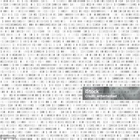 Latar Belakang Matriks Abstrak Kode Komputer Biner Konsep Coding Dan Hacker Ilustrasi Vektor