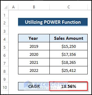 How To Calculate 3 Year CAGR With Formula In Excel 7 Ways