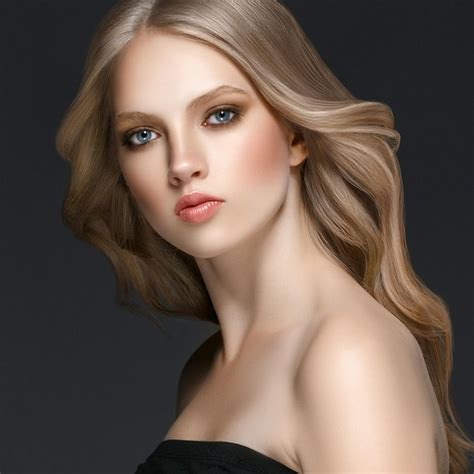 Premium Photo Beautiful Blonde Woman Beauty Model Girl With Perfect
