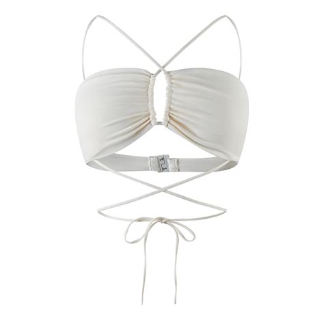 Magda Butrym Swim Bra Women Cream Flannels