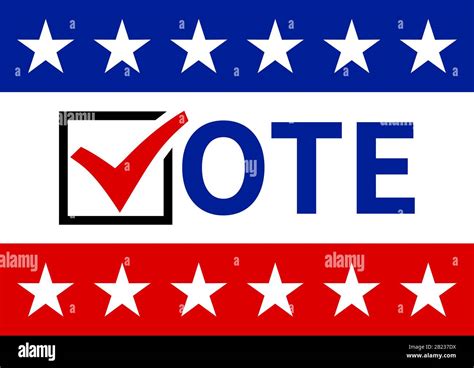 Usa Elections Background Banner For Us Elections Voting Concept Vector Illustration Stock