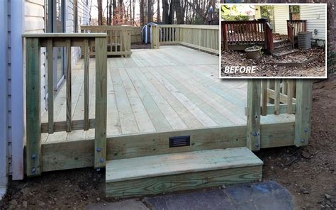Decks Before And After Gallery Fence And Deck Connection