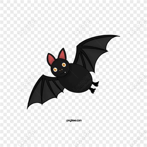 자유형 만화 일러스트 검은 박쥐 캐릭터 포유류 외딴 Png 일러스트 무료 다운로드 Lovepik