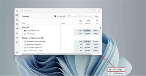How To Enable Task Manager Option In Taskbar Context Menu On Windows 11