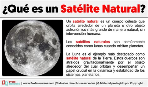 Qué Es Un Satélite Natural Ejemplos