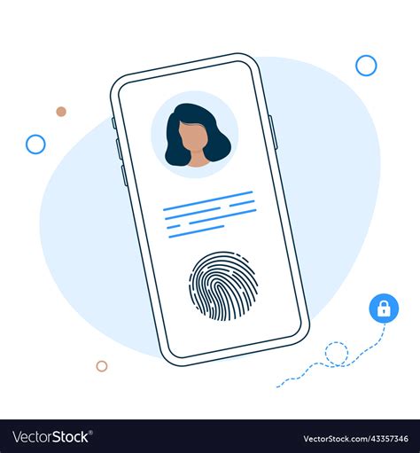 Mobile Phone Unlocked Notification Button Vector Image