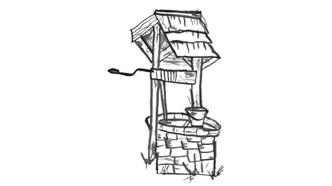 رسم بئر بشكل سهل وبسيط بئر ماء Youtube