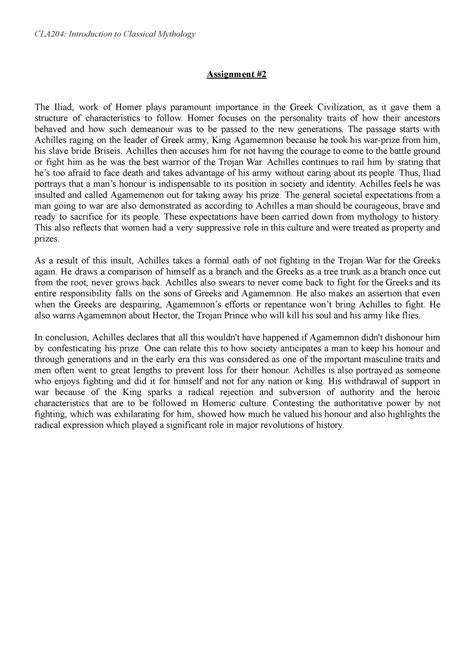 Cla 204 Assignment 2 This Is For Practice Cla204 Introduction To