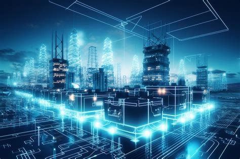 Premium Photo Smart Grid Technology Optimizing Energy Generative Ai