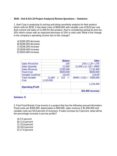 unit 8 review questions solutions 2024 pdf net present value depreciation