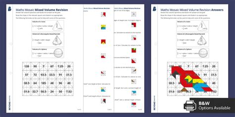 👉 Maths Mosaic Mixed Volume Revision Teacher Made