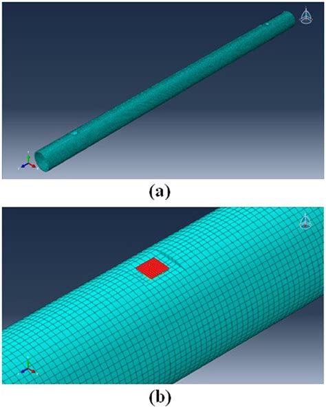 Geometry Of The Pipe Model In Abaqus A Copper Pipe And Pzt