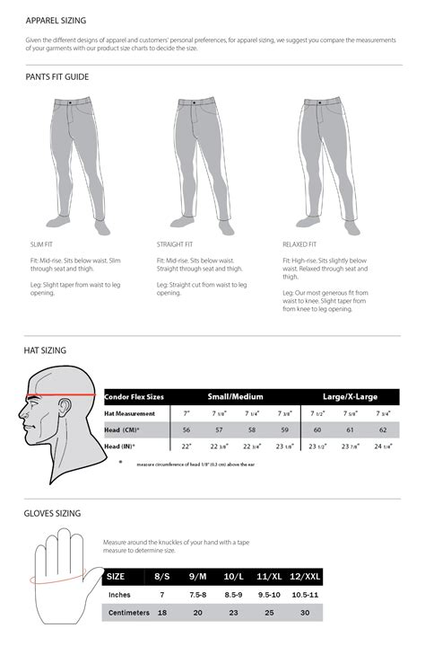 condor outdoor sizing guide adventure and ourdoor gears