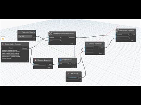Get Volumns Of Elements And Set Parameter Value YouTube
