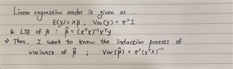 Solved Linear Regression Model Is Given As Chegg Com