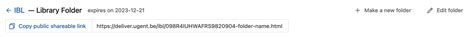 Add Copy Link Button For Public Shareable Links · Issue 35 · Ugent