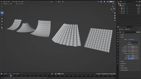Blender 4 Roof Tile Procedural Geometry Node