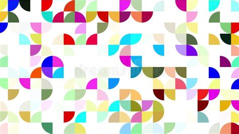 2D Simple Animation Of Quarter Circle Pattern With Fractal Field