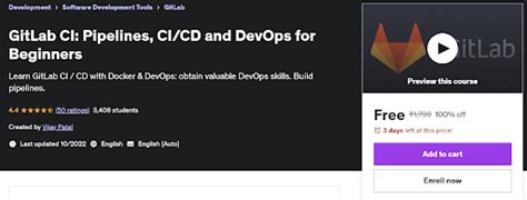 Gitlab Ci Pipelines Ci Cd And Devops For Beginners Limited Slots
