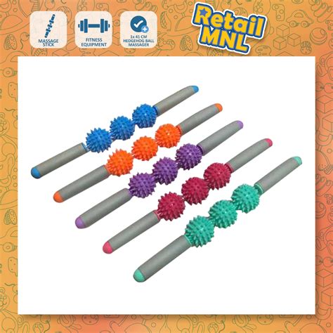 Retailmnl Premium Yoga Spiky Ball Massage Stick Relax Muscle Roller