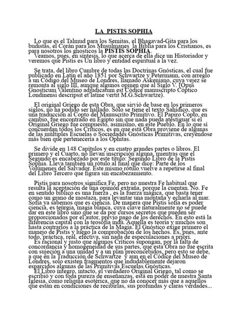 Pitis Sofia Descargar Gratis Pdf Gnosticismo Antecristo