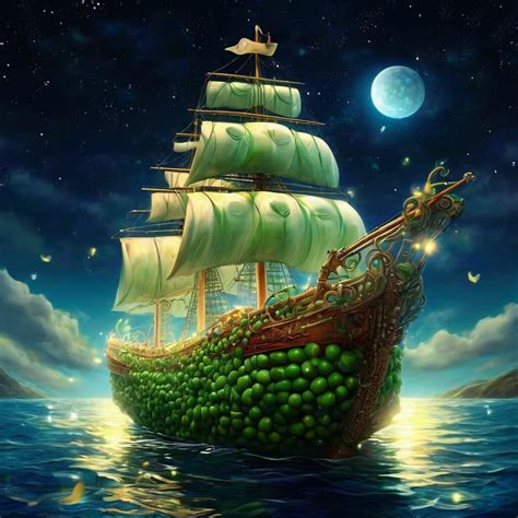 A Fabulous Ship For Thumbelina — Image Created In Shedevrum