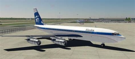 Alaska Airlines For Shenshee Boeing 720B Aircraft Skins Liveries