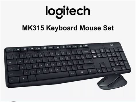 Logitech Wireless Silent Keyboard And Mouse Combo MK315 Computers Tech Parts Accessories