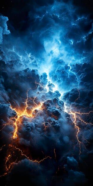 Premium Ai Image Thunder Boca Thunder Background Generative Ai