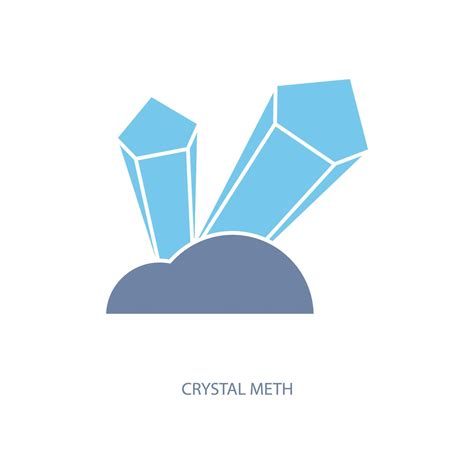 Crystal Meth Concept Line Icon Simple Element Illustration Crystal Meth Concept Outline Symbol