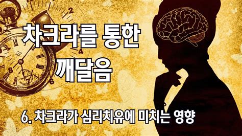 06 차크라가 심리치유에 미치는 영향 생활명상 명상 마음공부 차크라 Youtube
