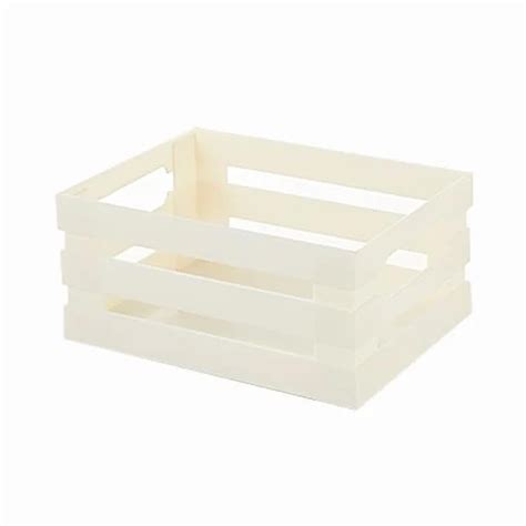 Kuber Industries Multipurpose Portable Small Storage Basket Box For Storage Without Lid Beige