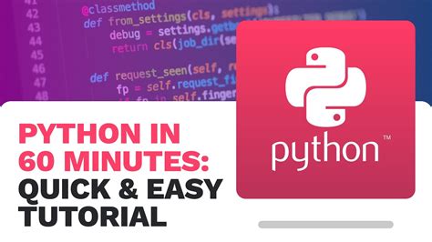 Python In Minutes Quick And Easy Tutorial YouTube