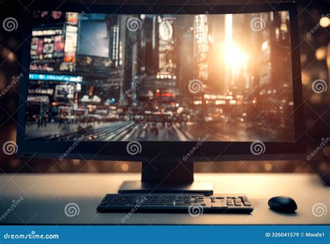 3d Render Monitor Lcd Stock Illustration Illustration Of Light 326041579