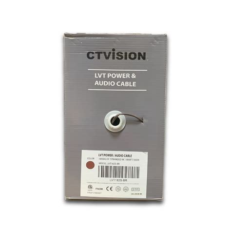 Lvt 182d Br Lvt Low Voltage Thermostat Wire Box Solid 1000ft Brown