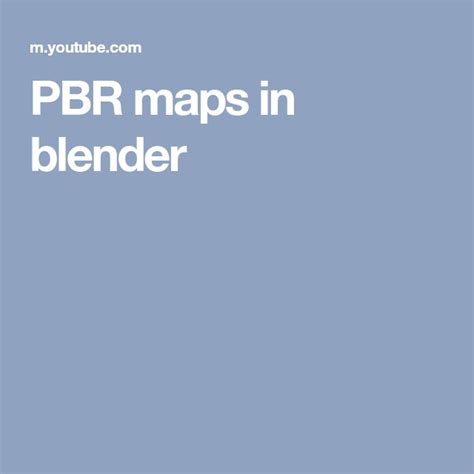 pbr maps in blender blender tutorial map pbr
