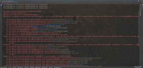 caused by org xml sax saxparseexception； linenumber 1； columnnumber