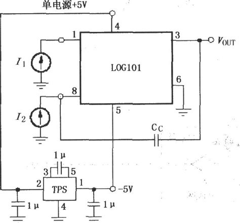 对数与对数比率放大器log101／104的单电源 5v供电线性放大新满多