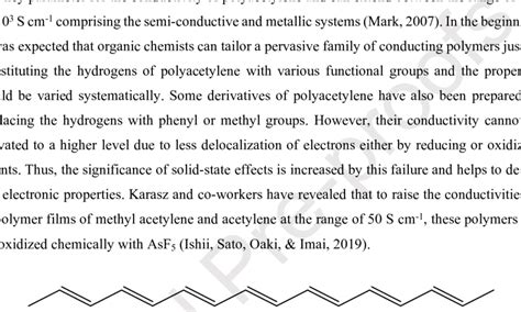 Structure Of Polyacetylene Download Scientific Diagram