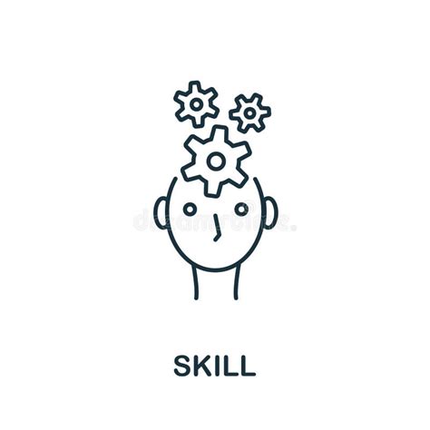 Skill Icon Line Style Symbol From Productivity Icon Collection Stock Illustration