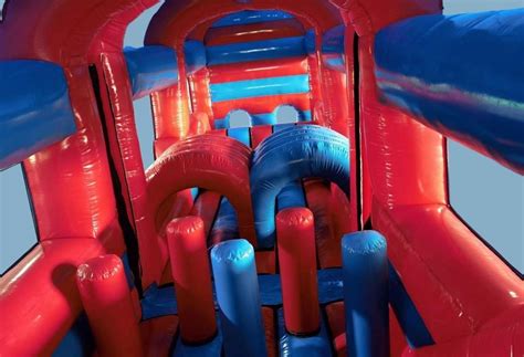 46ft Red And Blue Obstacle Course