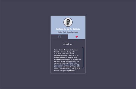 GitHub Gustavohdab SimplePortfolio Simple Portifolio To Training