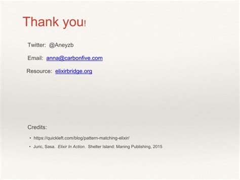 Control Flow Inelixir Ppt