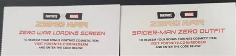 Fortnite X Marvel Zero War Spider Man Zero And Loading Screen Codes Eur