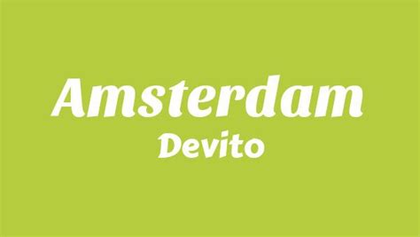 Amsterdam Lyrics Devito