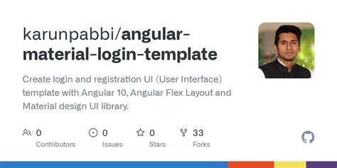 Github Karunpabbiangular Material Login Template Create Login And Registration Ui User
